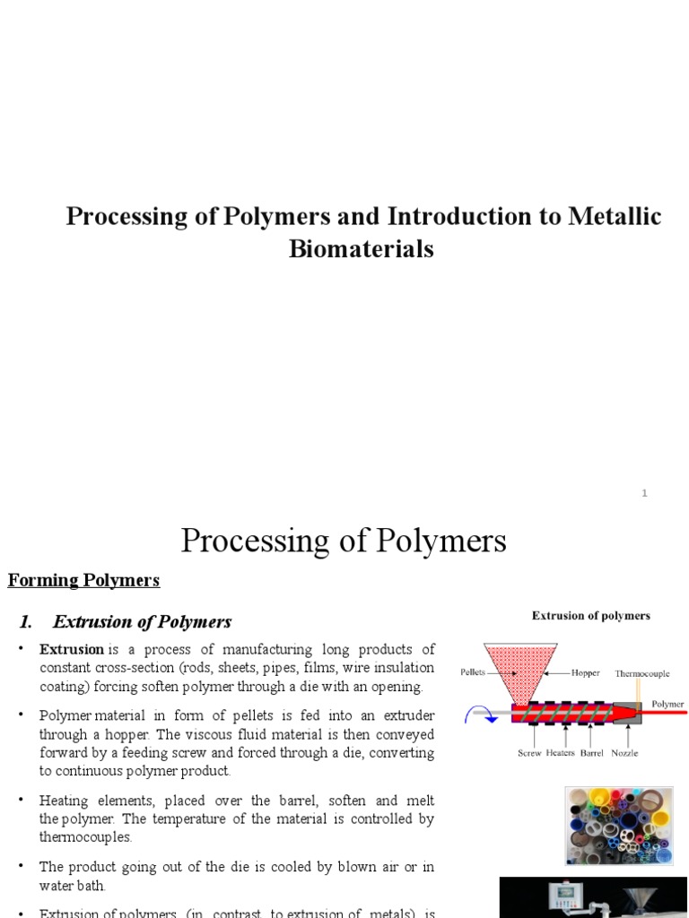 Processing of Polymers | Download Free PDF | Crystal Structure | Metals