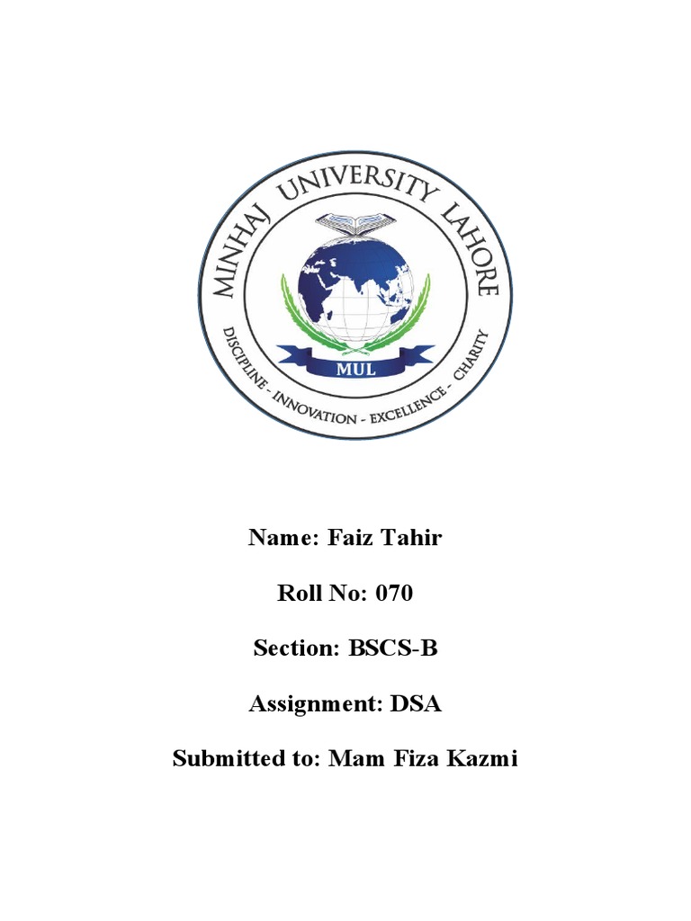 Faiz DSA Assignment | PDF