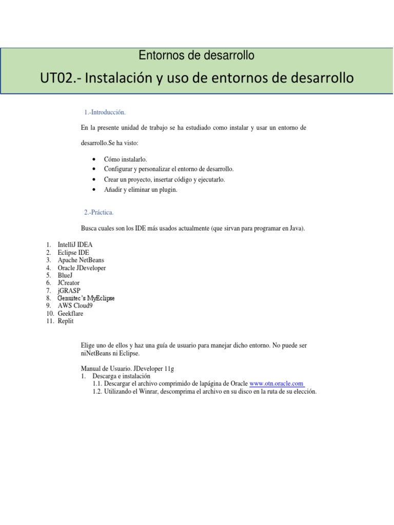 Aguiar Perez Olivia ED02 TrabajoInvestigativo | PDF | Entorno de ...