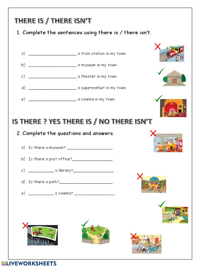 Ejercicio 1 There Is There Are | PDF