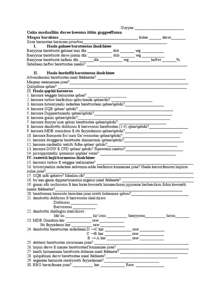 Unka Madaallii Daree 2015 | PDF