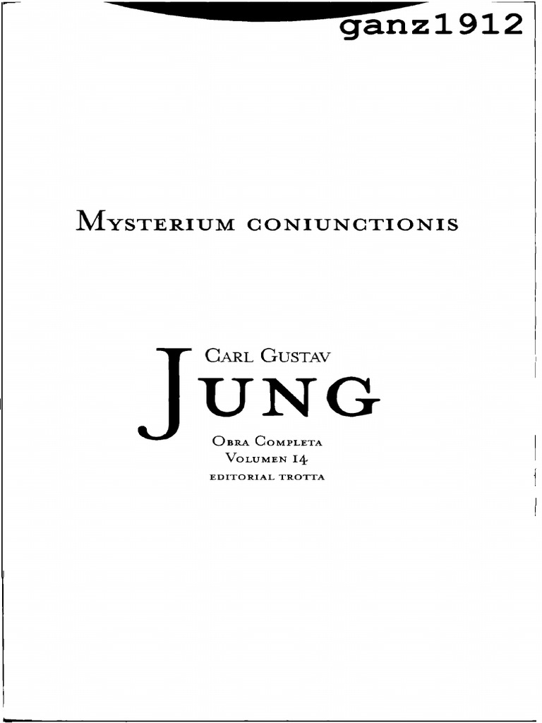 Jung - 14 - Mysterium Coniunctionis | PDF | Alquimia | Carl Jung