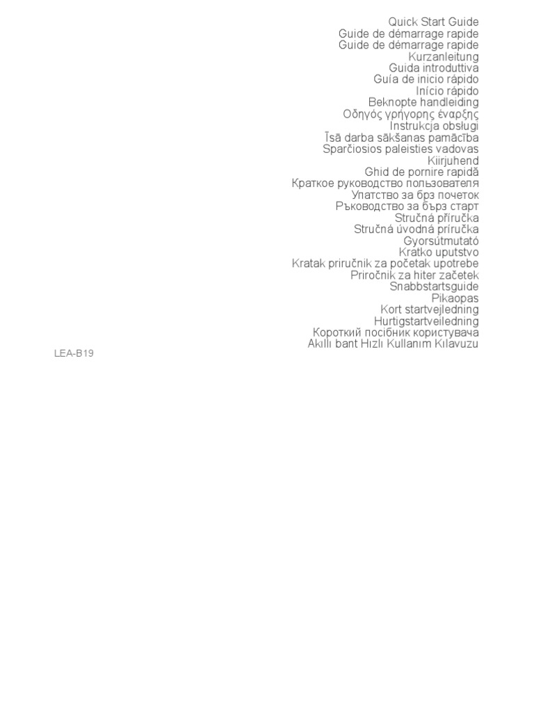 HUAWEI Band 7 Quick Start Guide - (LEA-B19,01, En-Gb) | PDF ...