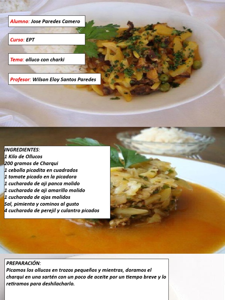 Olluco Con Charki | PDF