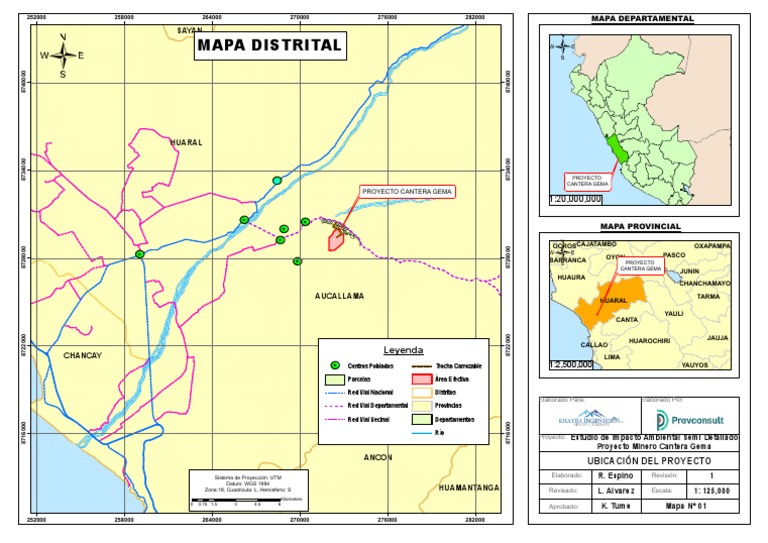Mapa N°1 UBICACIÓN DEL PROYECTO | PDF | Geofísica | Ciencias de la Tierra
