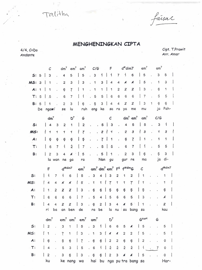Hening Cipta Choir | PDF