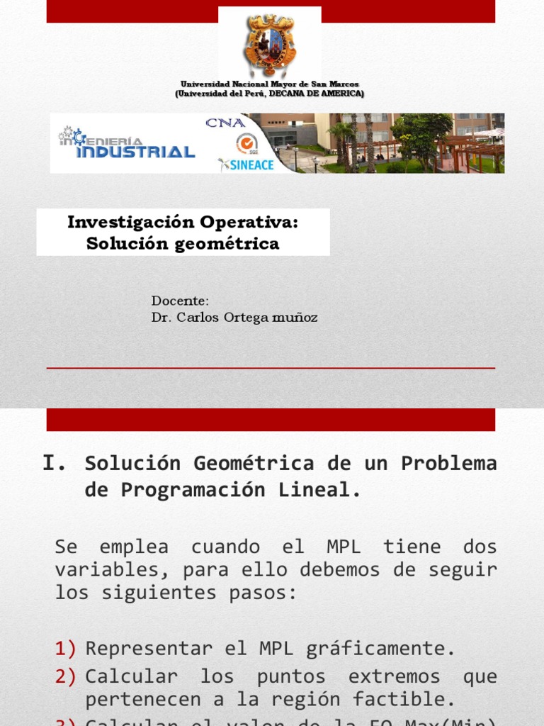 Sesion - Solucion Geometrica | PDF | Conjunto convexo | Programación lineal