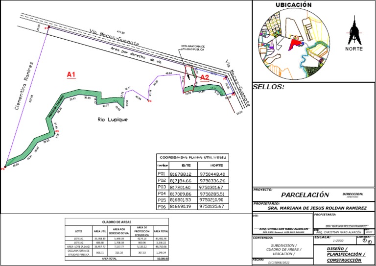 PARCELACION MARIANA DE JESUS ROLDAN RAMIREZ SUBDIVISION-Subdivisión Sr ...