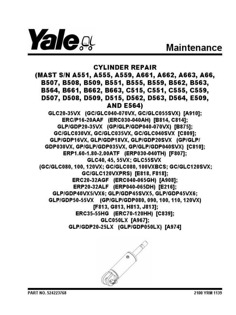 524223768-Cylinder Repair (Mast S-N A551 A555 A559 A661-Us | PDF ...