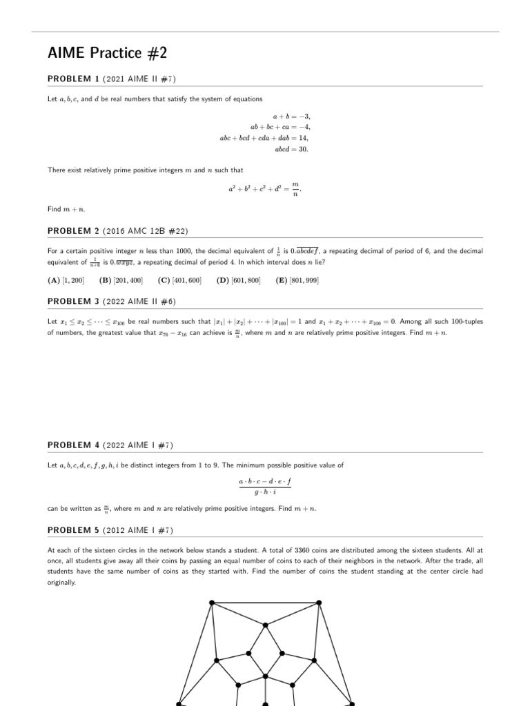 Solving Systems of Equations and Finding Probabilities Expressed as ...