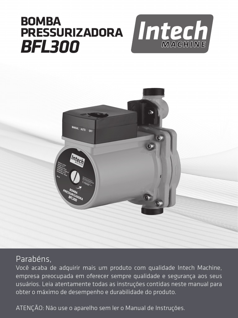 Manual Bfl300 | PDF | Bomba | Motores