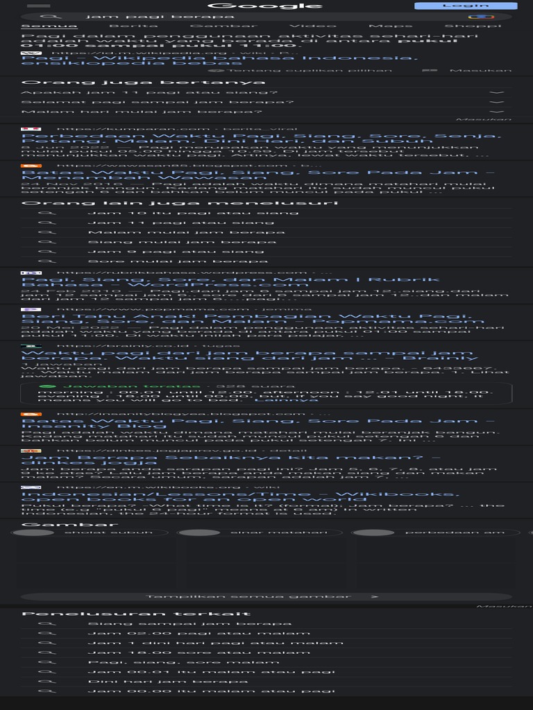 Jam Pagi Berapa - Penelusuran Google | PDF