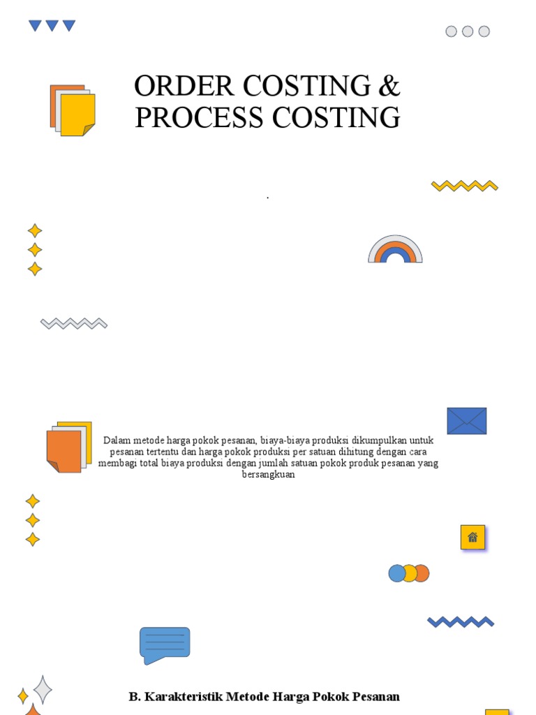 Order Costing Dan Process Costing | PDF | Teknologi & Rekayasa