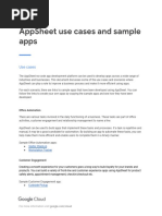 Appsheet Manual | PDF | Menu (Computing) | Google Play