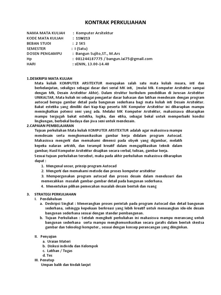 Memahami Konsep dan Tujuan Perkuliahan Komputer Arsitektur | PDF