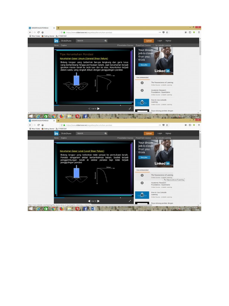 Slide Edit Keruntuhan Pondasi | PDF