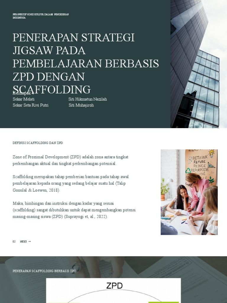 Penerapan Strategi Jigsaw Pada Pembelajaran Dengan Scaffolding | PDF