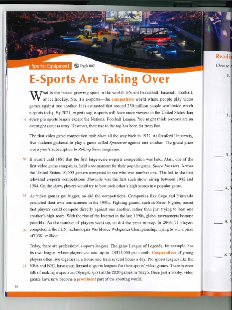 Reading Esports | PDF