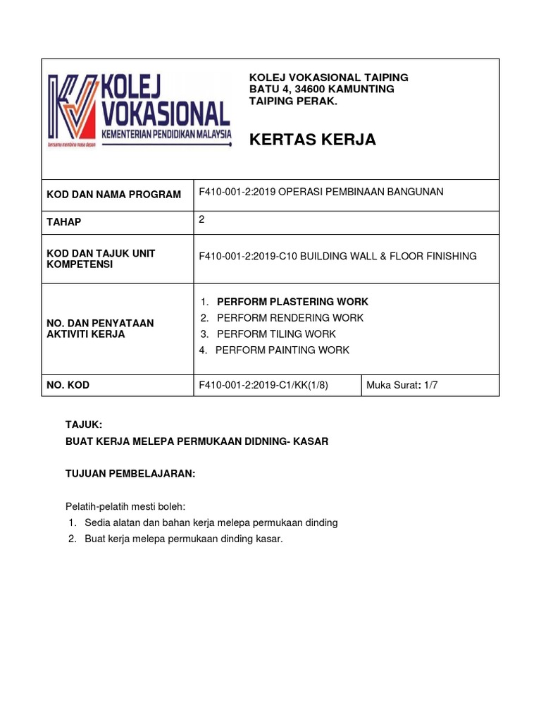 Kertas Kerja | PDF