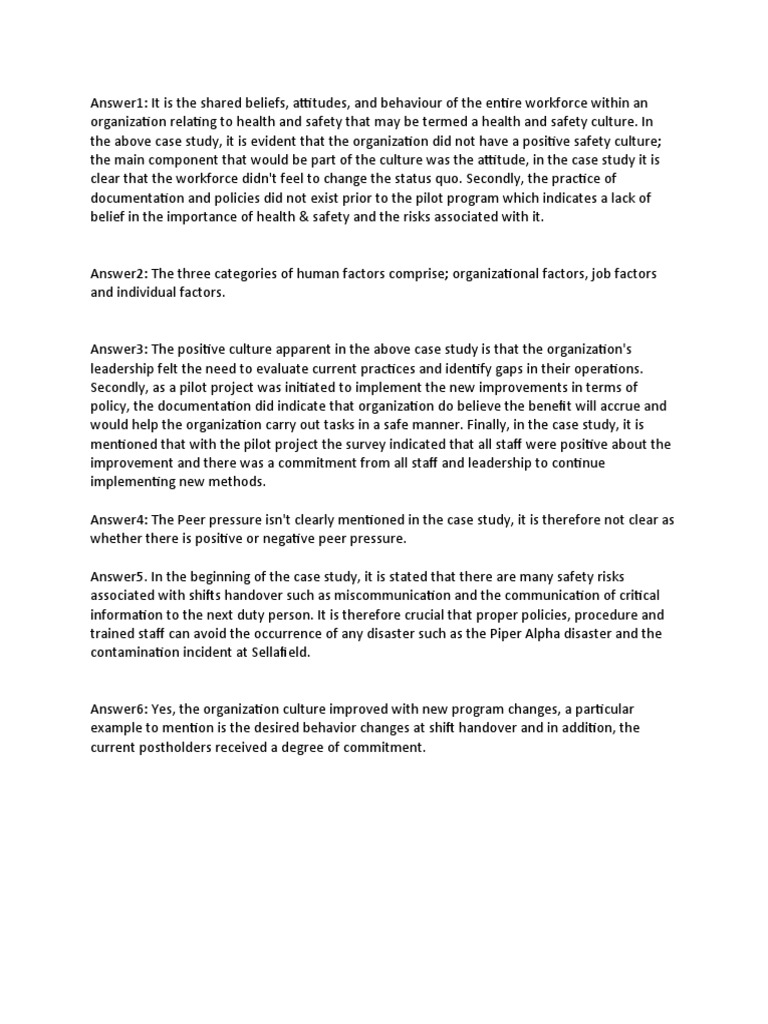 NC2 Exercise Case Study | PDF