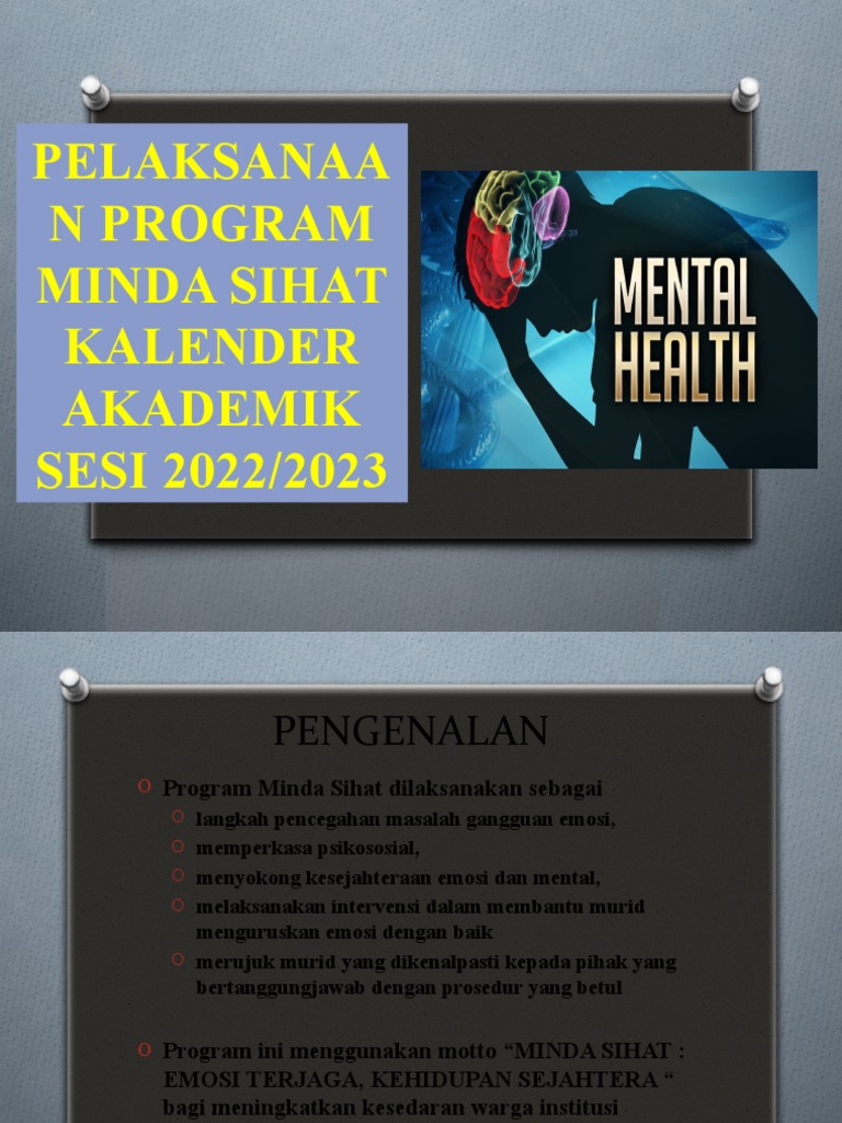 Pelaksanaan Program Minda Sihat | PDF