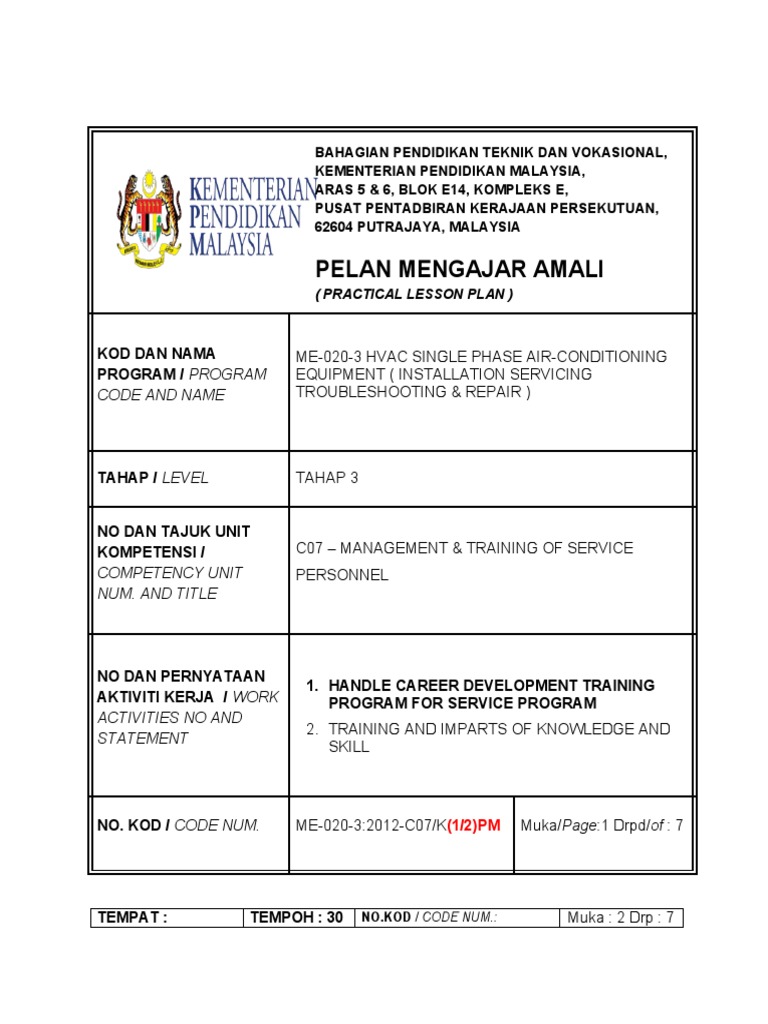 4-Pelan Mengajar Amali | PDF