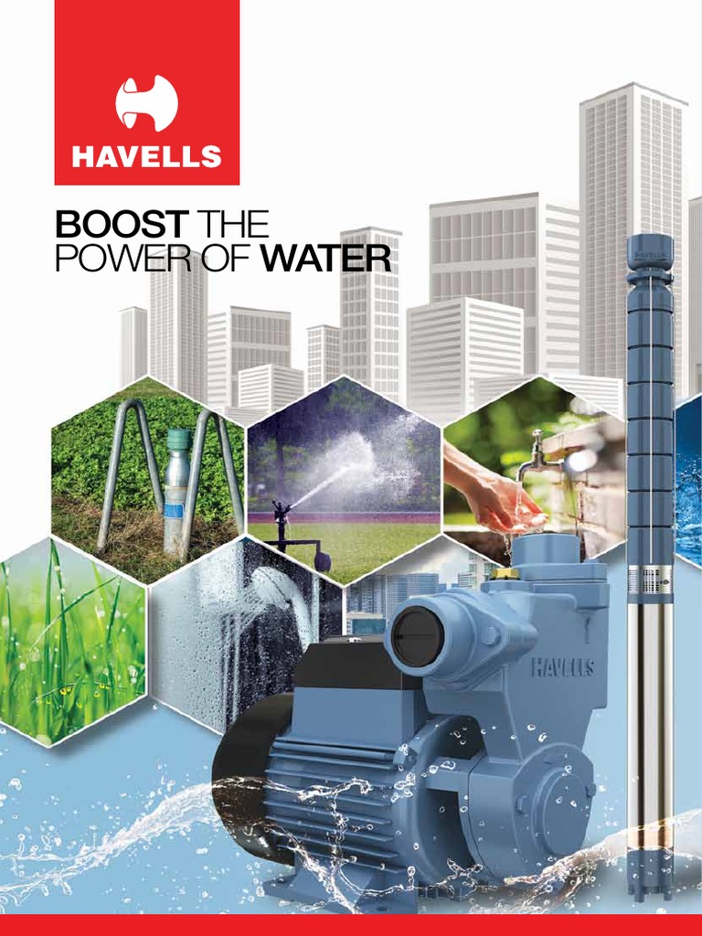 Catalogue Havells Pumps | PDF | Electric Motor | Pump