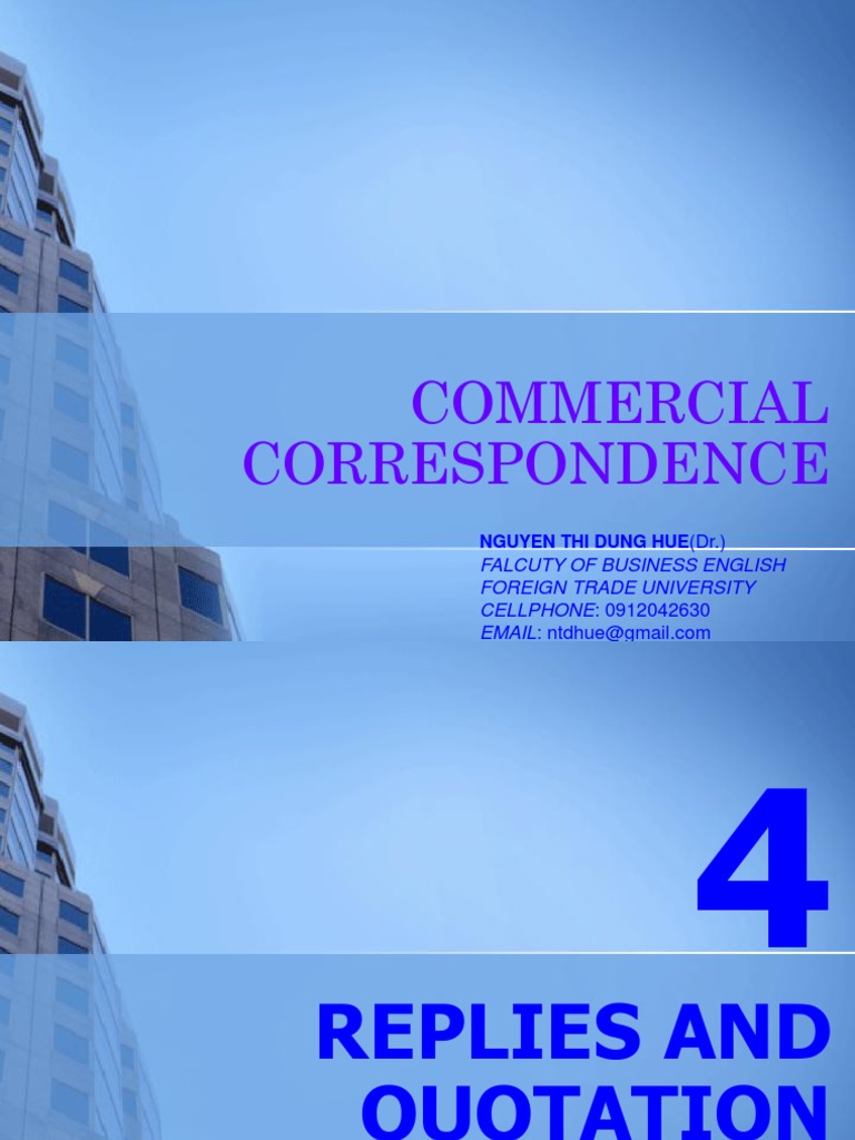 Unit 4 - Business Correspondence | PDF | Supply Chain Management | Business Process