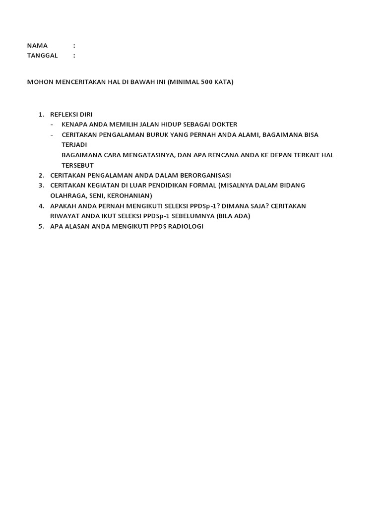 Lembar Evaluasi Diri CPPDS | PDF