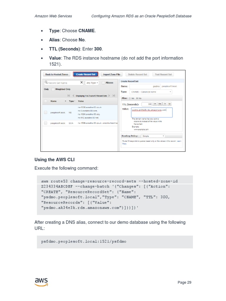 Configuring Amazon Rds As Peoplesoft Database 33 | PDF