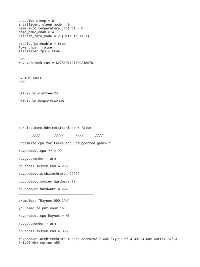 PerformanceTweaks SetEdit LycanTweaks | PDF | Games & Activities