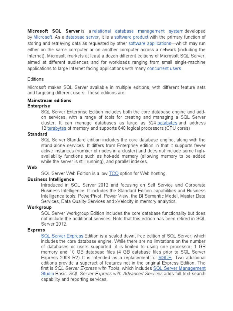 Microsoft Sql Server Pdf Microsoft Sql Server Database Index