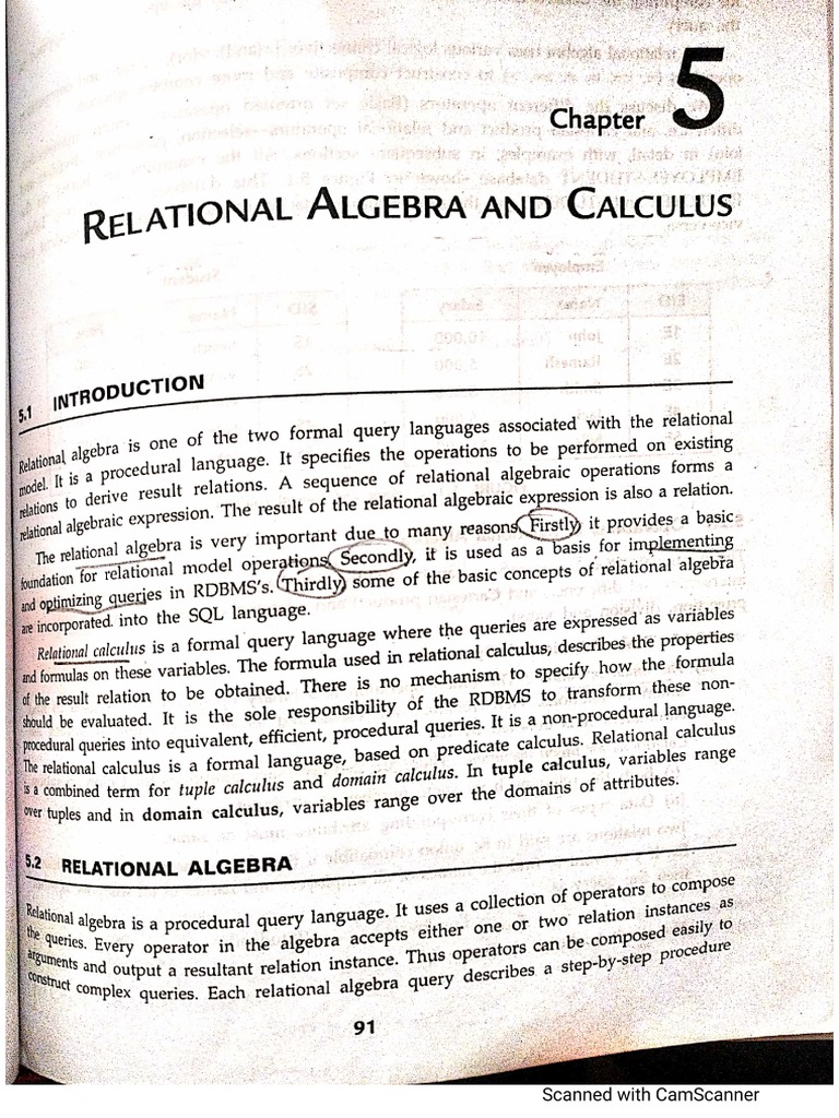 Relational Algebra and Relational Calculus | PDF