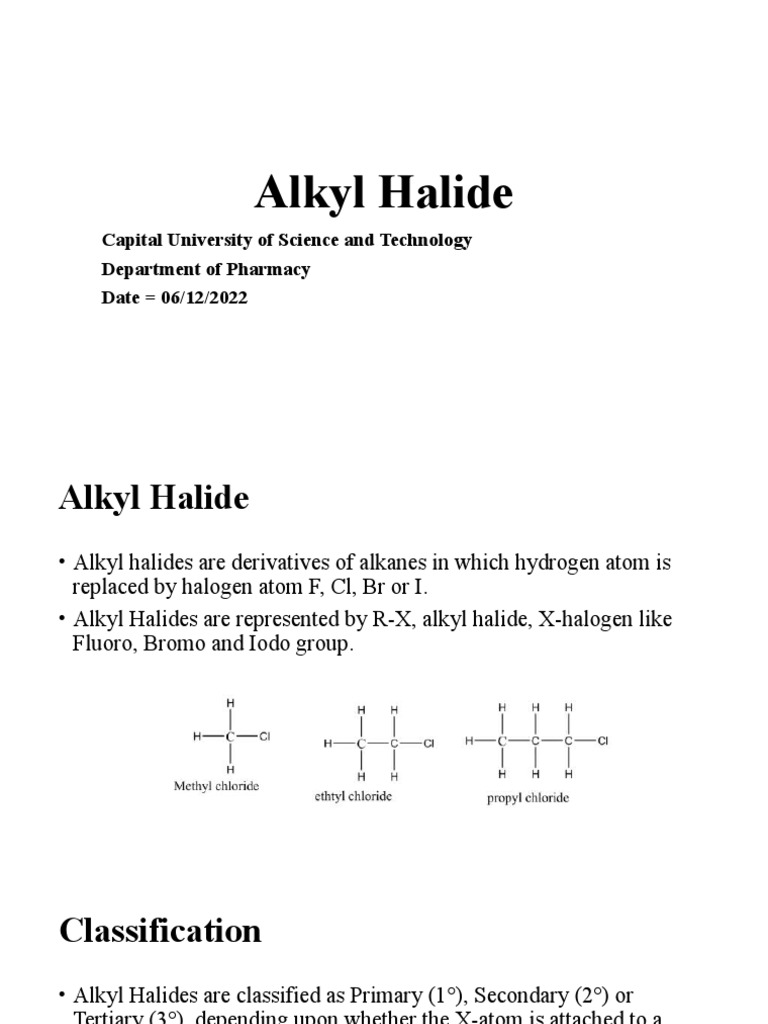 Alkyl Halide | PDF