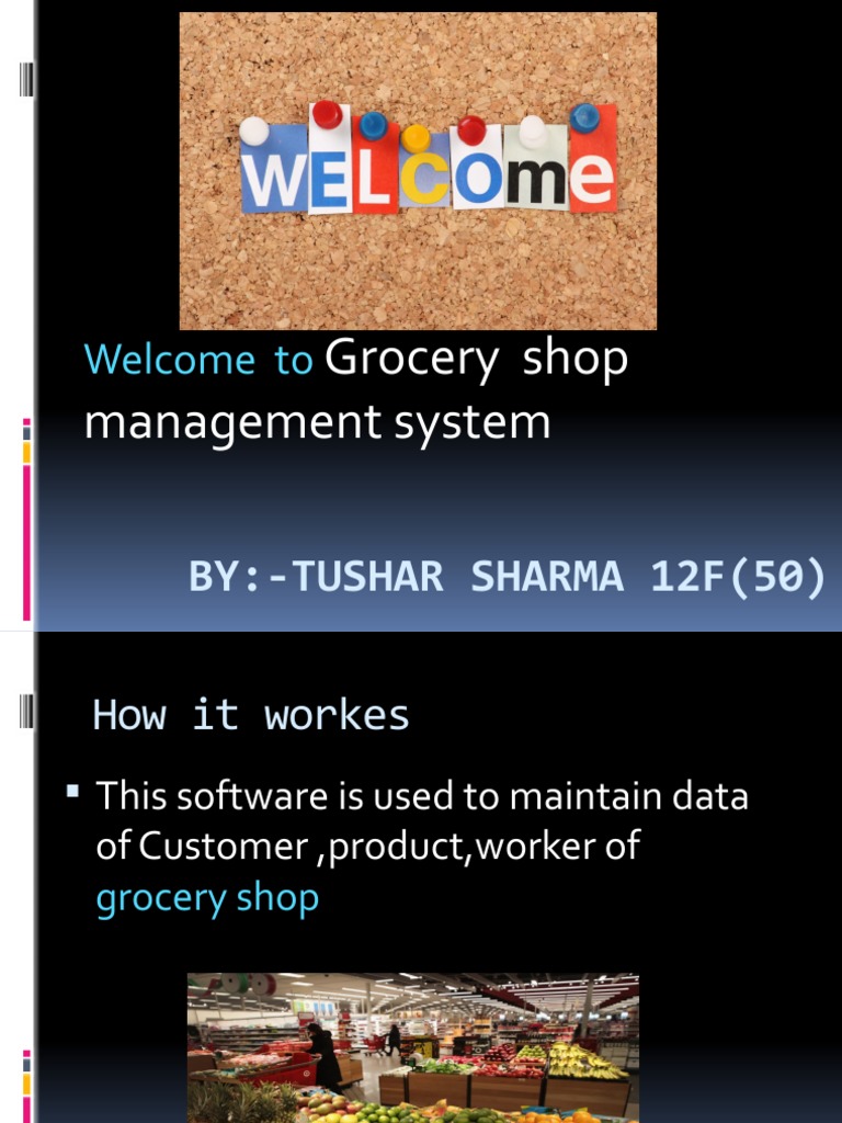 Grocery Shop Management System | PDF | Business | Computers