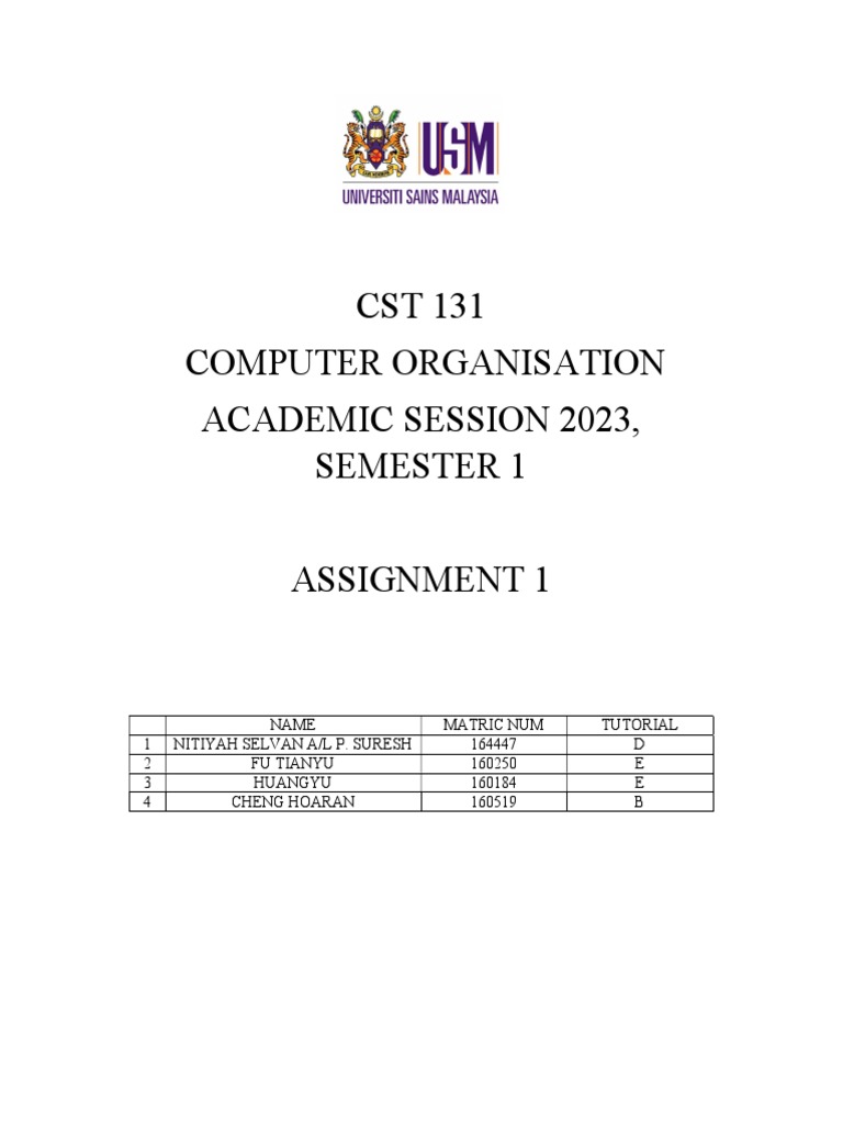 CST131 Assingmet 1 | PDF | Central Processing Unit | 64 Bit Computing