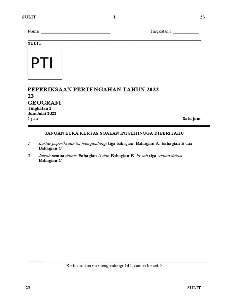 Mye Geo F2 2022 Pti | PDF