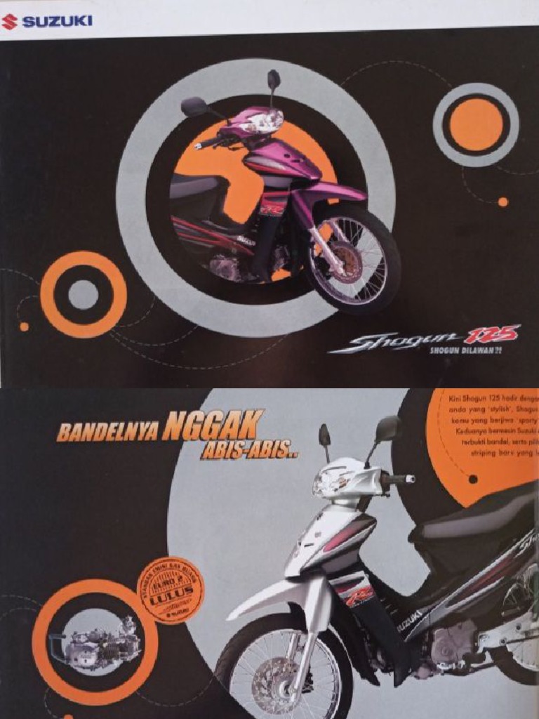 Brosur Suzuki Shogun 125 2006 | PDF