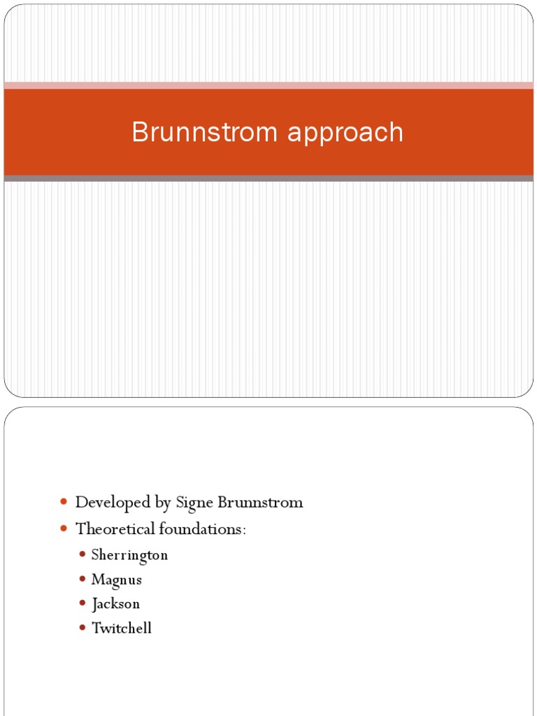 Brunnstrom Approach to Stroke Rehabilitation | PDF | Anatomical Terms ...