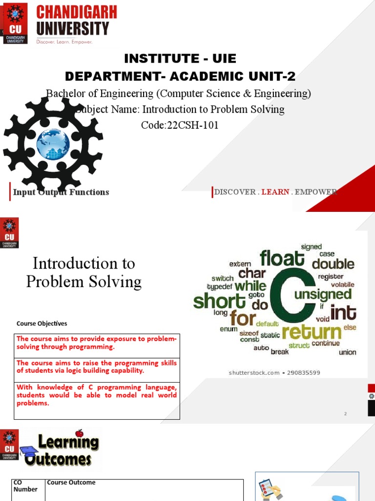1.2.3 Input and Output FN | PDF | Computer Programming | Input/Output
