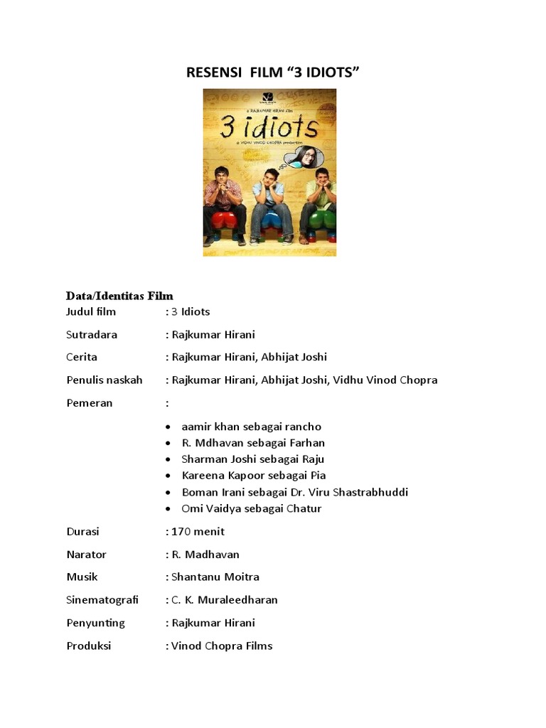 Resensi Film 3 Idiots | PDF