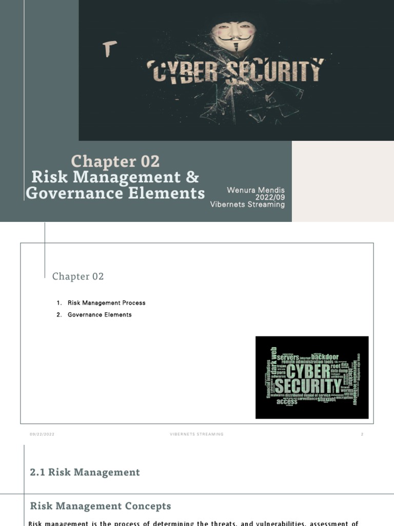 Chapter 02 - Risk Management & Governance Elements | PDF | Risk | Risk Management