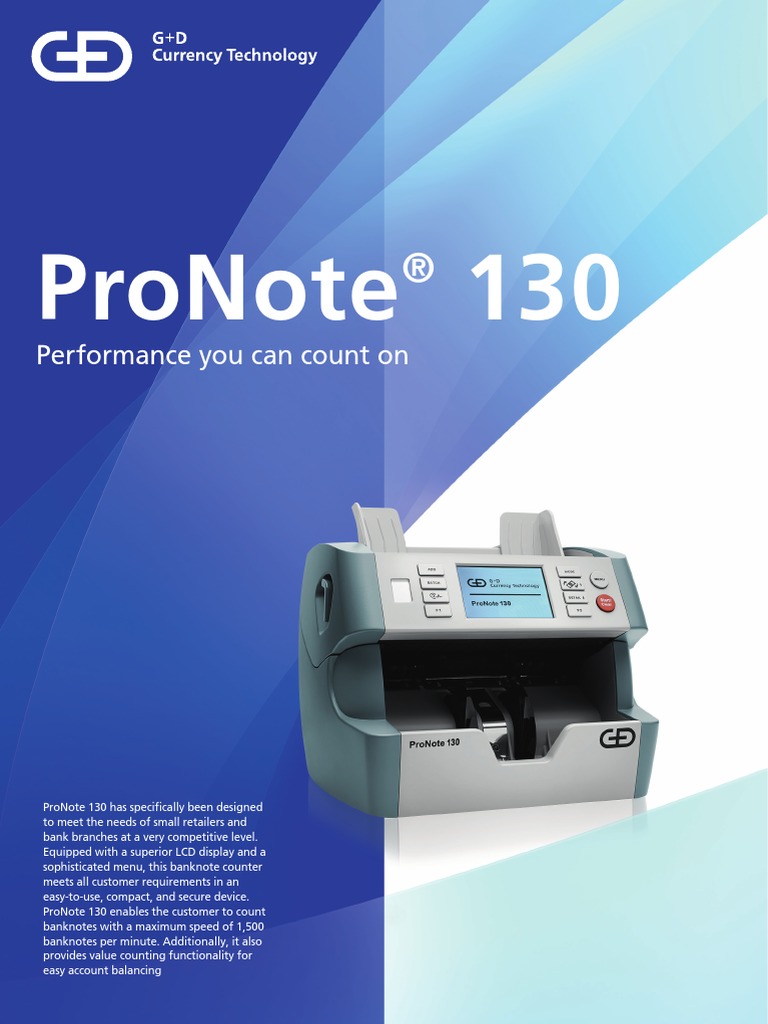 GD BR BPS-ProNote 130 en Jan21 Final | PDF | Banknote | Currency