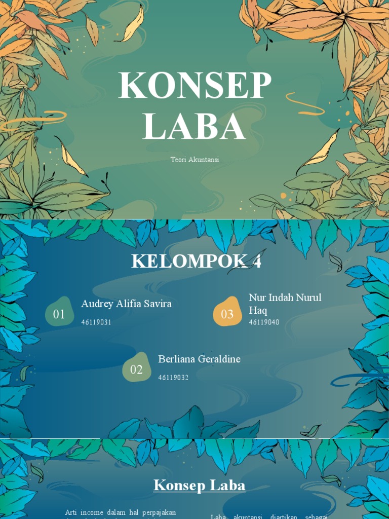 KLP 4 - Konsep Laba | PDF