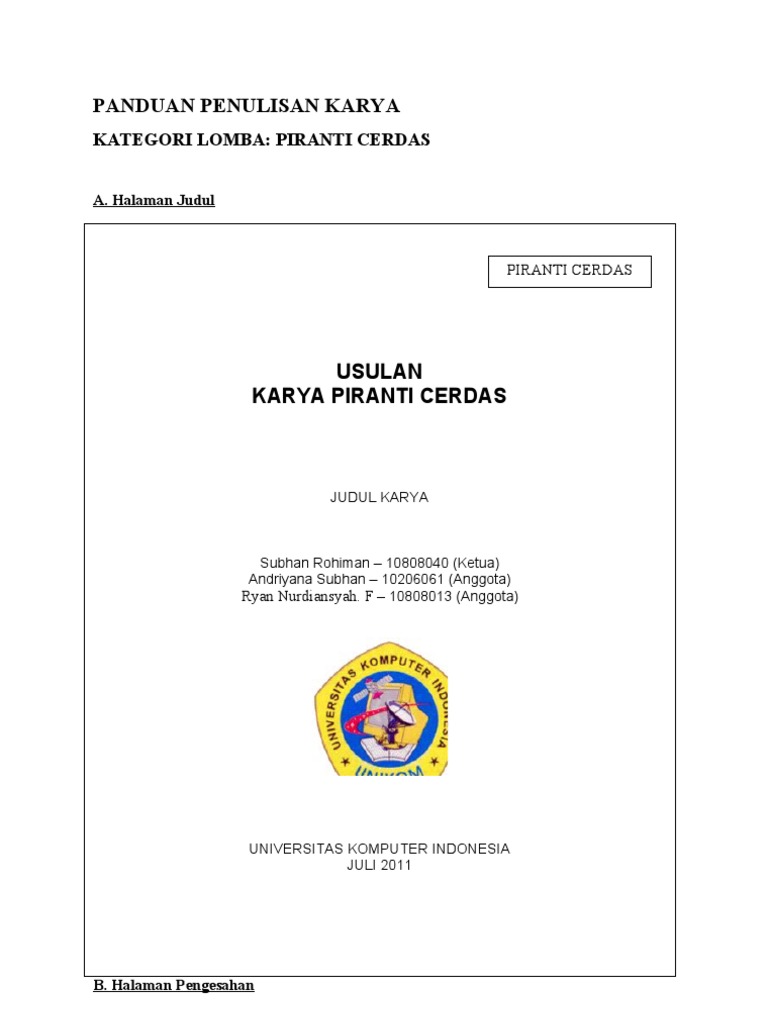 Proposal Gemastik | PDF