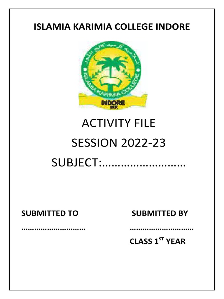 Islamia Karimia College Indore | PDF | Art