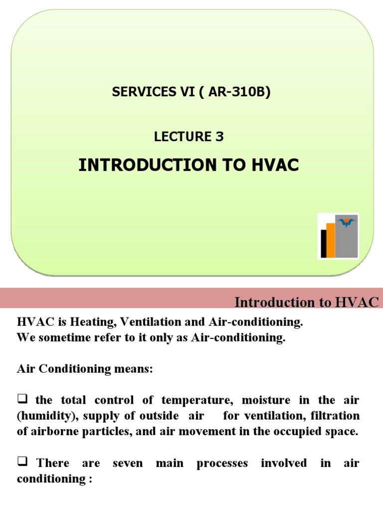Lecture 3 Hvac Intro | PDF | Humidity | Water Vapor