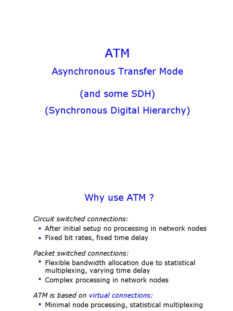 5 Atm Pdf Asynchronous Transfer Mode Computer Network