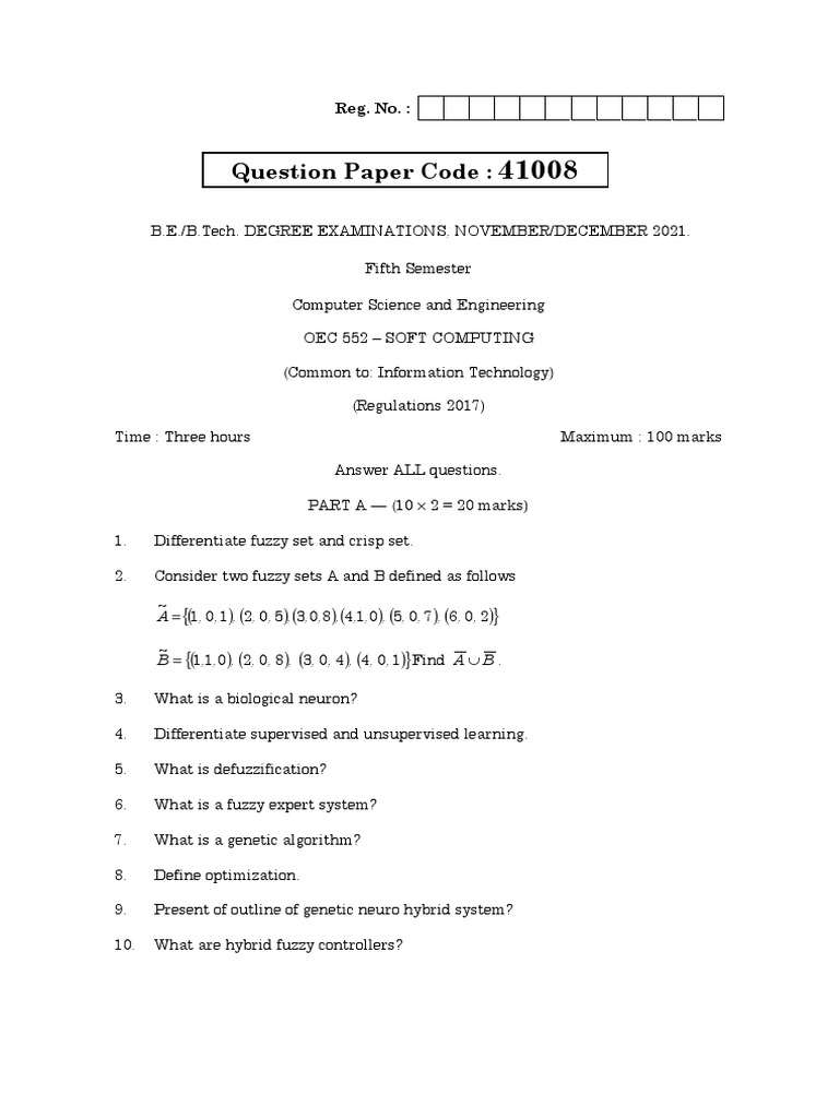 University QP Nov-Dec 2021 | PDF | Genetic Algorithm | Cybernetics University QP Nov-Dec 2021 | PDF | Genetic Algorithm | Cybernetics