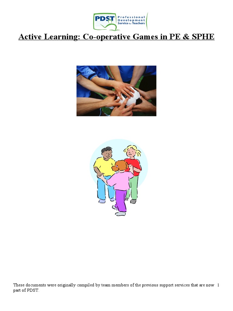 Co-Operative Games Workshop Handout - 0 | PDF | Curriculum | Classroom